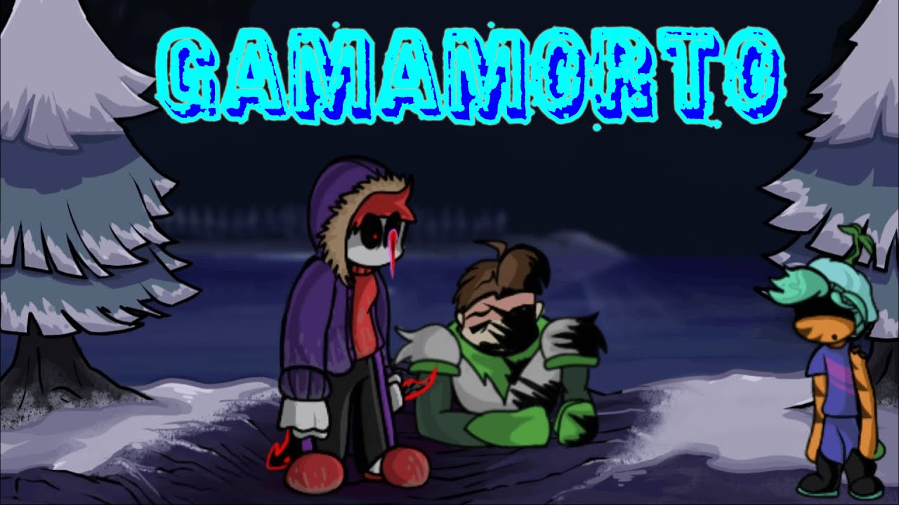 FNF:-) Gamamorto: kinemorto but Moji, Doki, and sings it - YouTube