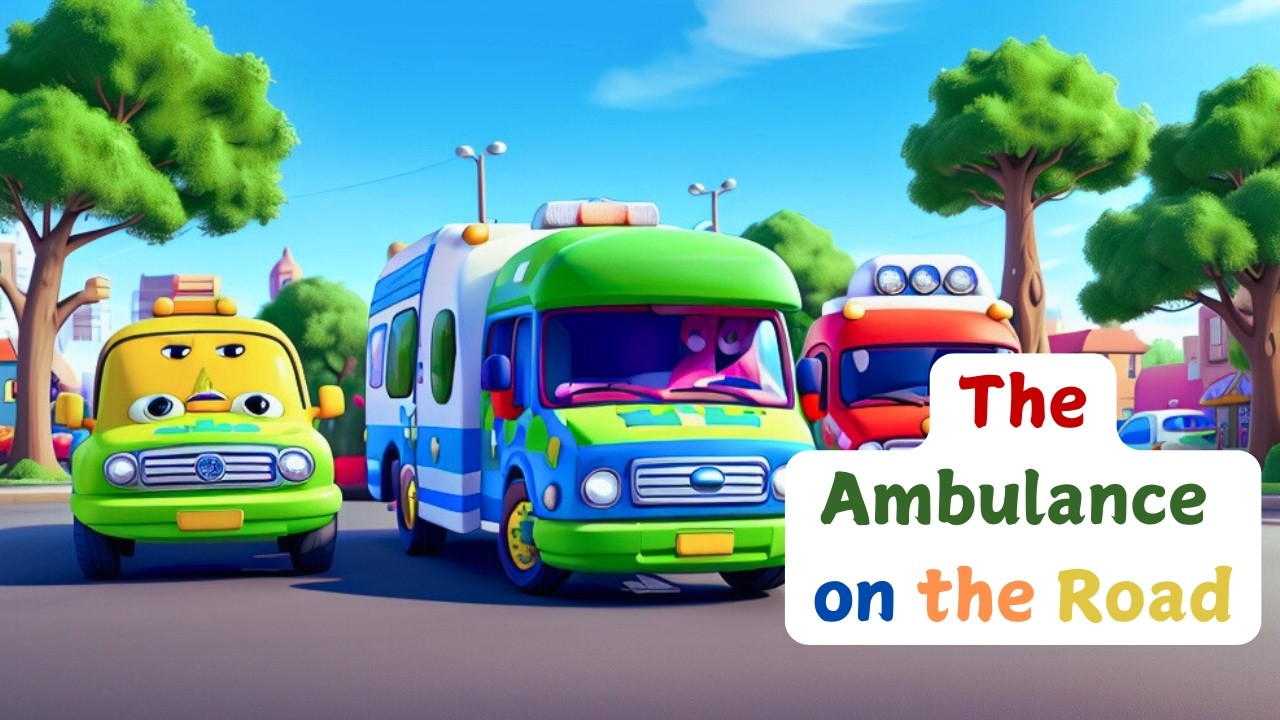 Wheels On The Ambulance | Ambulance Song | Vehicle song | Nursery ...