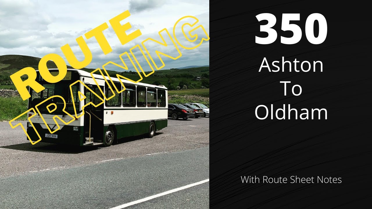 Driver's View | Route 350 Ashton to Oldham | Full Route - YouTube