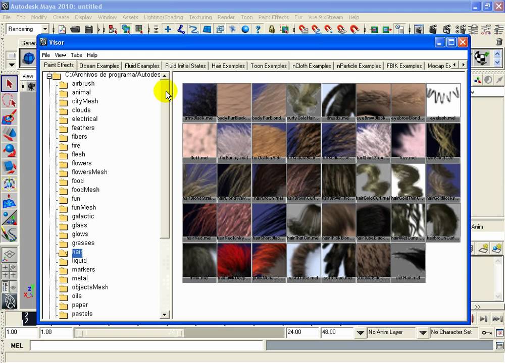Tutorial Paint Effects en Maya Español - YouTube