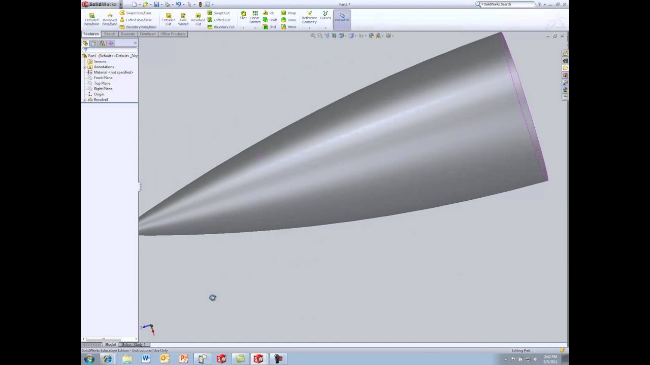 How to Design a Rocket in SolidWorks - YouTube