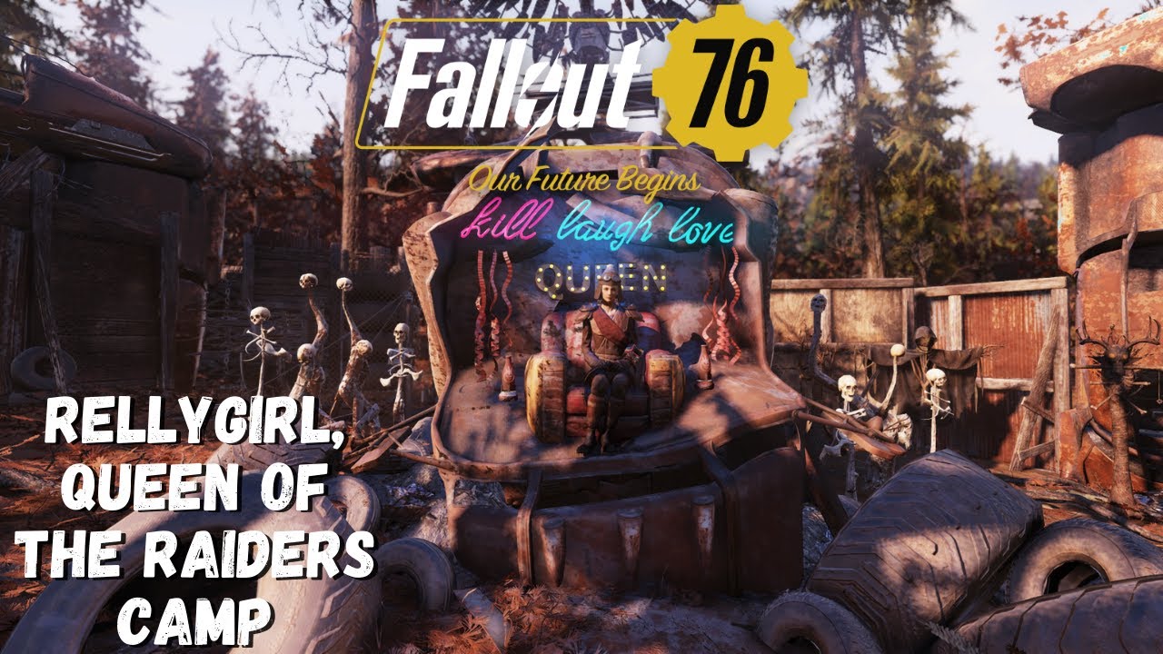 Fallout 76 Queen of the Raiders CAMP Tour - YouTube