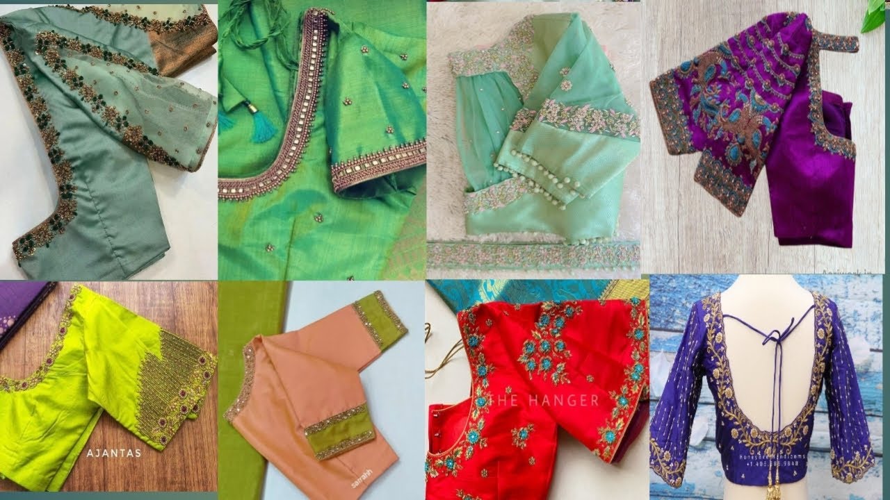blouse back neck designs. maggam work blouse designs.blouse designs ...