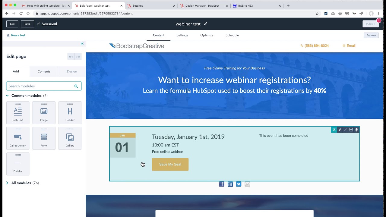 How to Change HubSpot Colors in Site Settings - YouTube