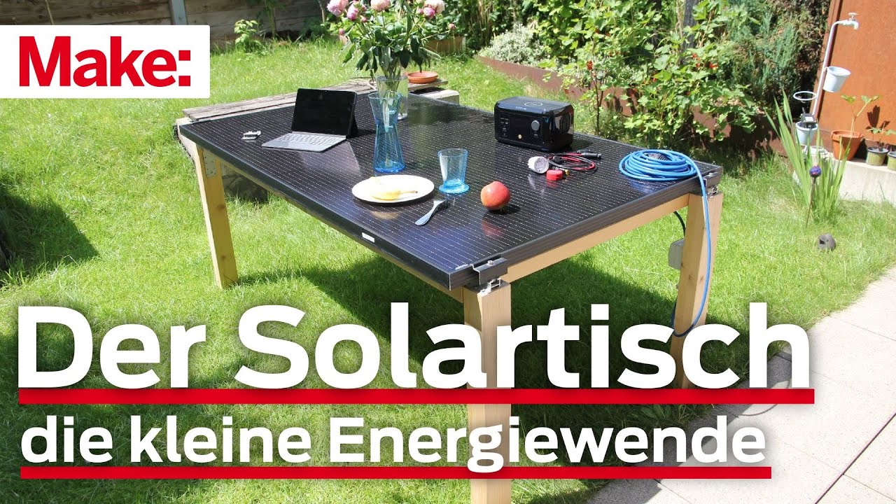 Der Solartisch und die grüne Steckdose - YouTube