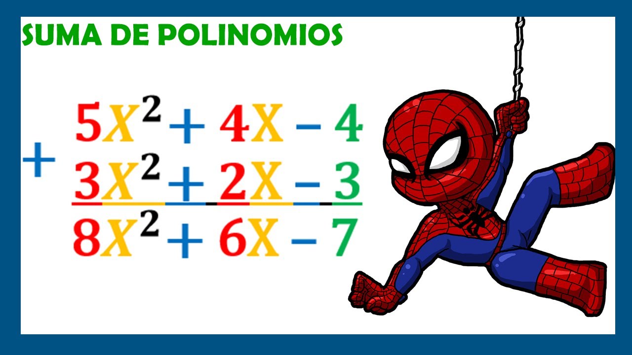 💥COMO REALIZAR LA SUMA ALGEBRAICA DE POLINOMIOS🥇 ÁLGEBRA🥇MATEMÁTICAS EN ...