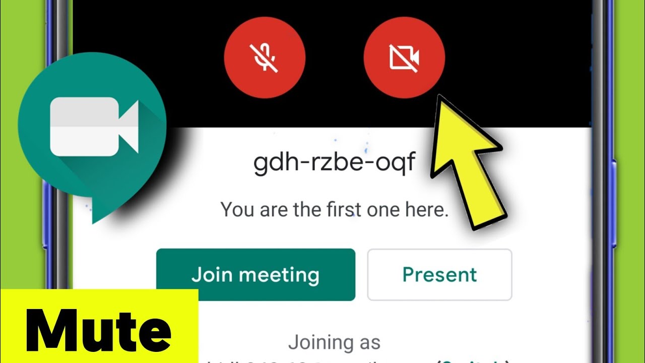 How to Mute both Audio & Video Camera Off In Google Meet App - YouTube