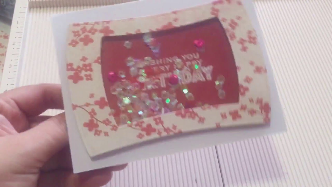 DIY Shaker Card (Sample) - YouTube