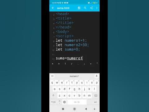 6.- Suma de dos números en Javascript - Sublimetext - YouTube