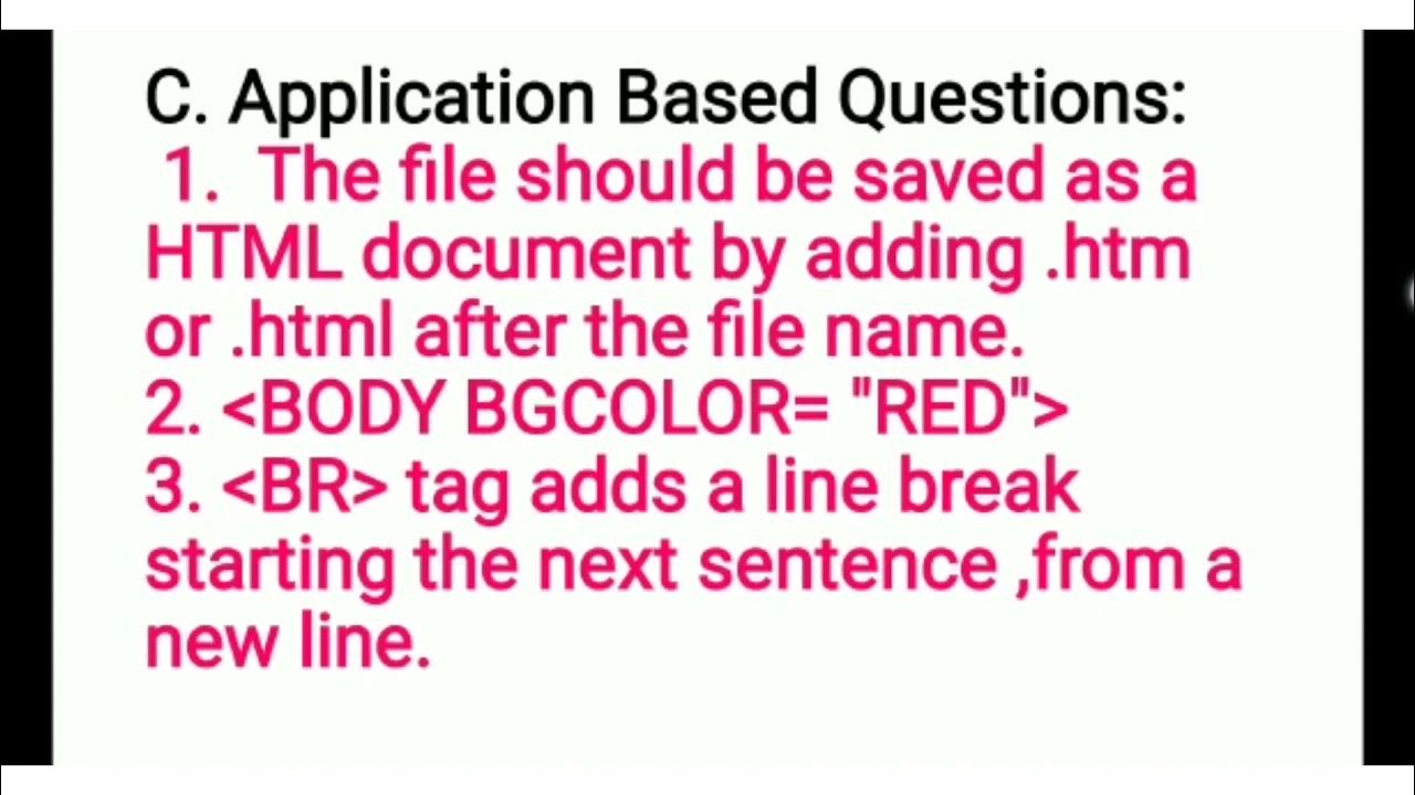 CLASS-VI COMPUTER CHAPTER-8 EXERCISES (ANSWERS) - YouTube