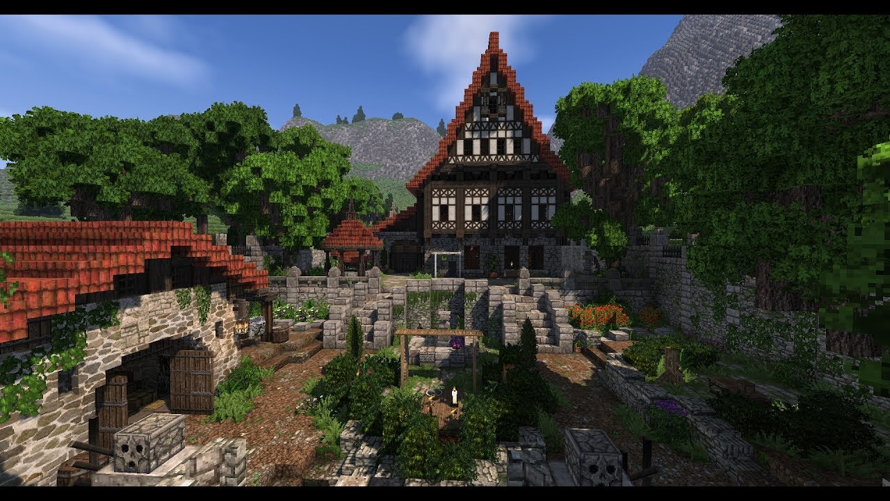 Old Estate with Garden | Minecraft Cinematic - YouTube