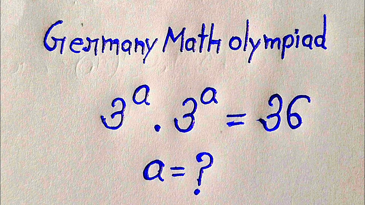 Only 1% Solve This! Germany Math Olympiad Problem - YouTube