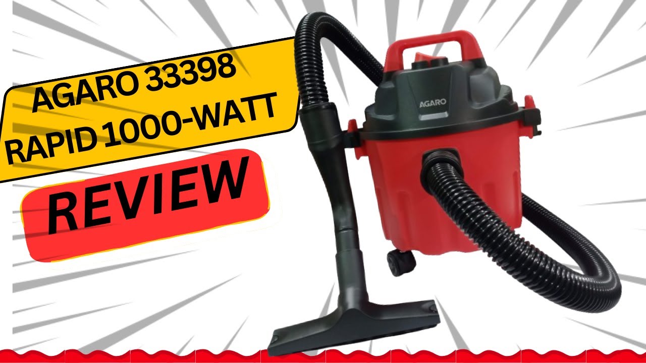 💯 AGARO Rapid 1000-Watt 10 Litre Wet & Dry Vacuum Cleaner with Blower ...
