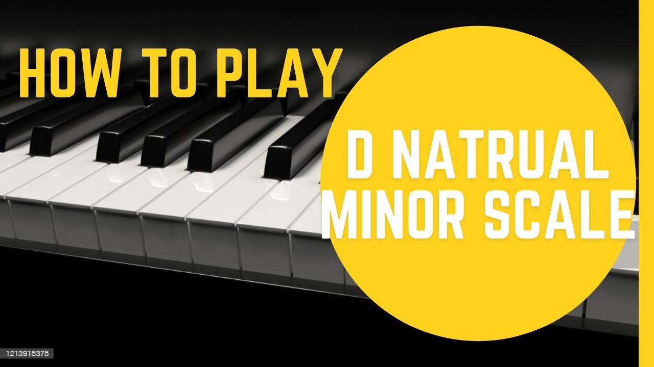 D natural minor scale | Tutorial - YouTube