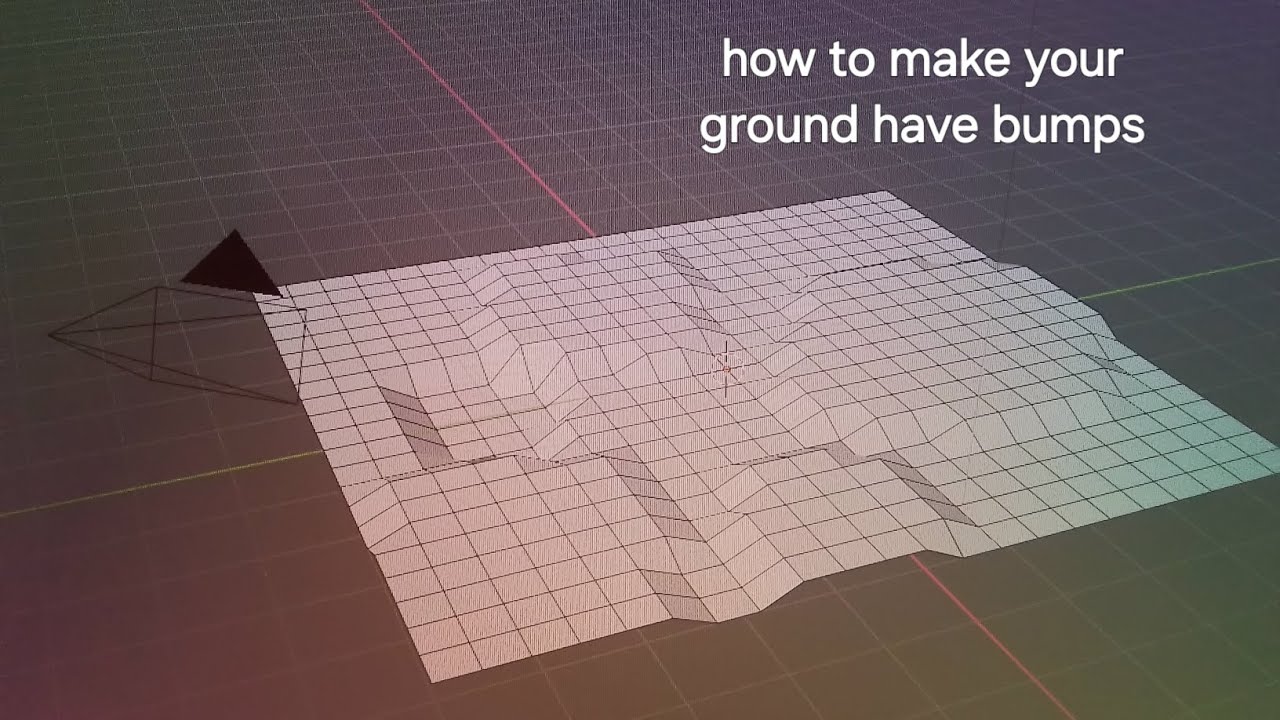 how to make bumps for ground in your gorilla tag fan game blender - YouTube