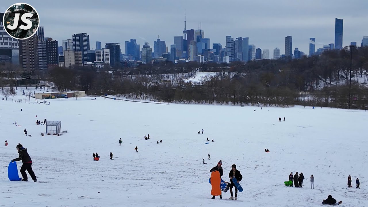 Winter is Here! Snowy Parks, Sledding & Co-op Housing | Toronto Walk ...