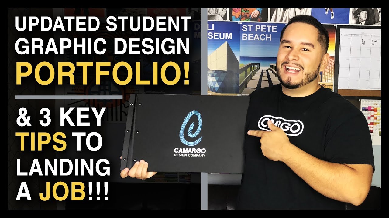 UPDATED 2019 Graphic Design Portfolio + JOB HUNTING TIPS!! - YouTube