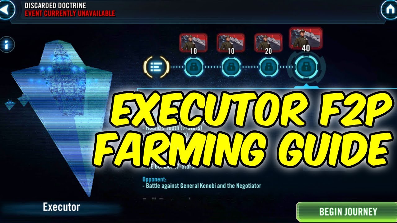 Executor F2P Farming Guide SWGOH - YouTube
