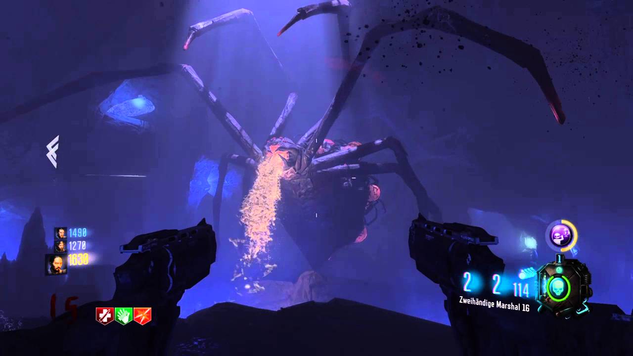 Bo3 dlc2 boss spider fight - YouTube