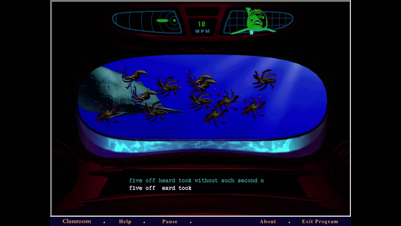 Submarine Game - Mavis Beacon Teaches Typing 5 - OPL3 - YouTube