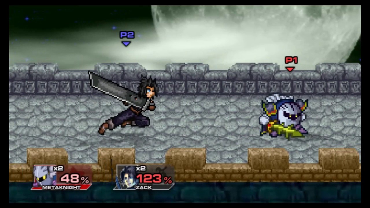 SSF2 Turbo Mod-E I Zack Fair Vs Meta Knight - YouTube