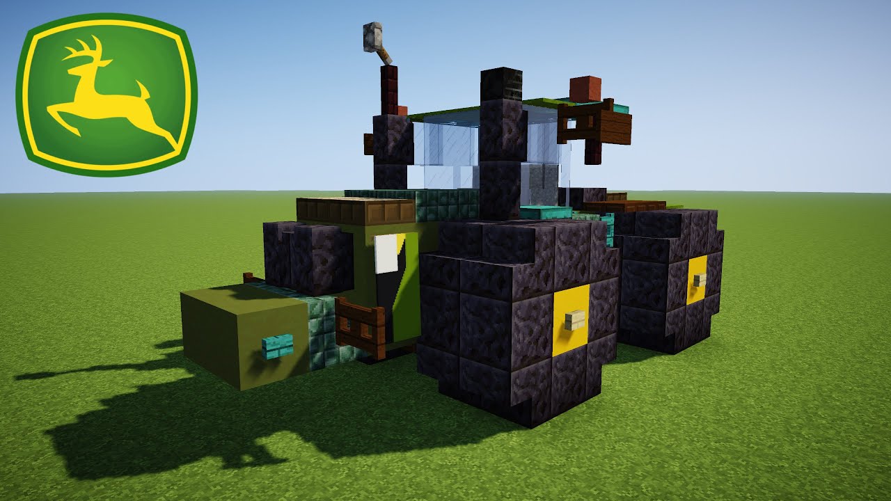 Minecraft John Deere 9R 640 Tractor Tutorial - YouTube