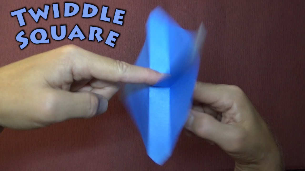 Twiddle Square 🟦 Iso-Area Origami Fidget Toy - YouTube