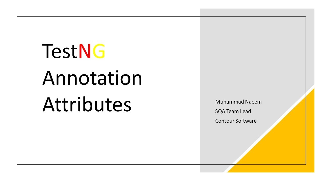 Testng Annotations Helper Attributes Priority Enable Description 8089