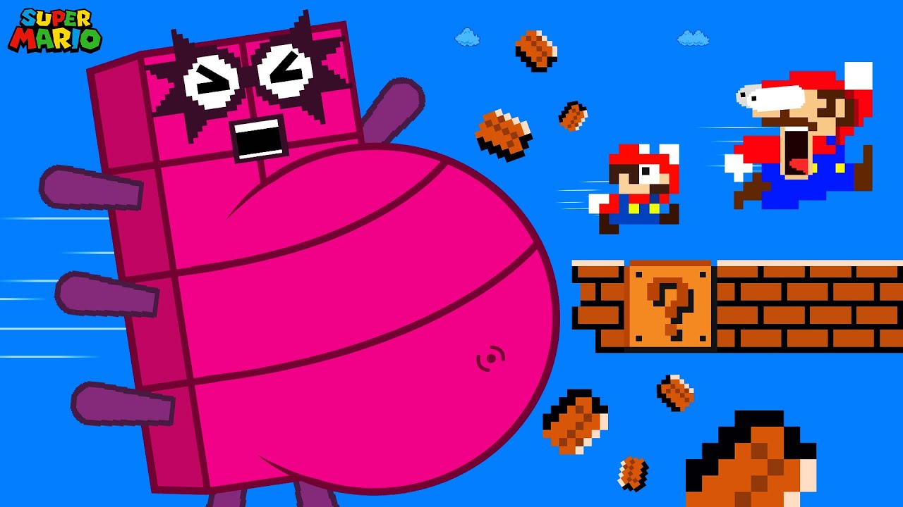 Pattern Palace: Can Mario vs Tiny Mario ESCAPE Number Pregnant Maze Mix ...