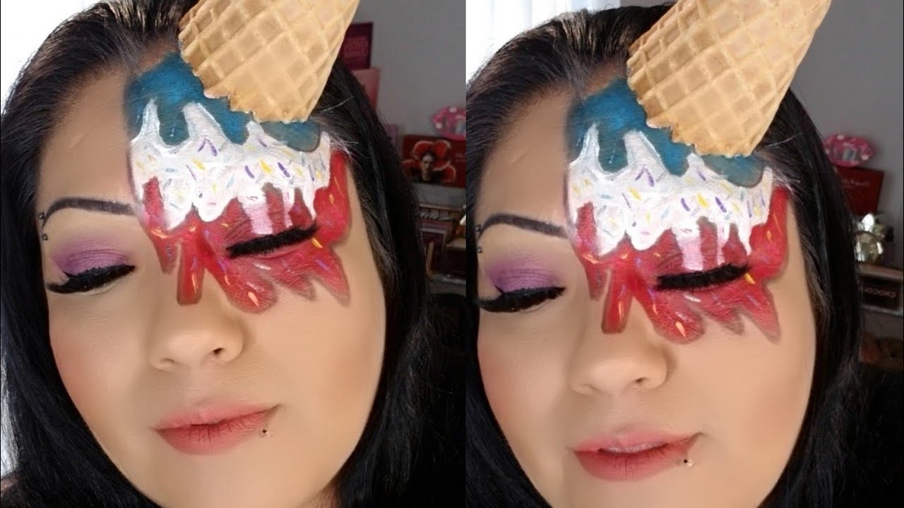 Icecream makeup #Nuevemilrosas1 #NallelyN.E #Patty #MICH - YouTube