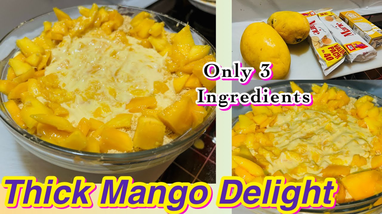 Yummiest Mango Delight|Thick and Yummy|Mango lovers where are you all #desserts # ...