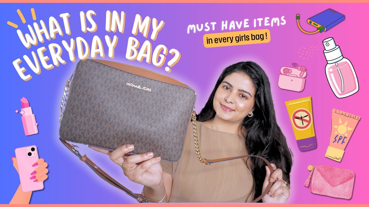 What is in my BAG ? Must have items in every girl's bag #ad - YouTube