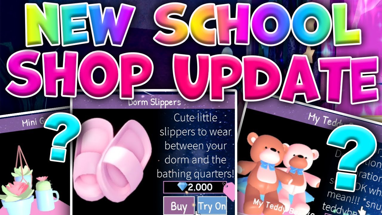 THE NEW SCHOOL CAMPUS 3 SHOP UPDATE ALL RELEASED NEW ACCESSORIES ...