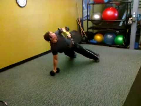 plank row rotation and press.wmv - YouTube
