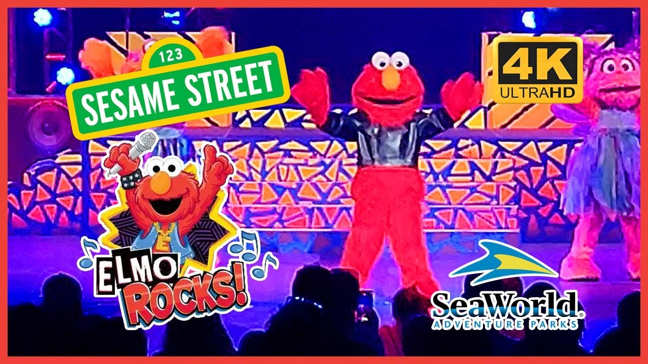 ELMO ROCKS SEAWORLD ORLANDO FL 2022 | FULL SHOW IN 4K - YouTube