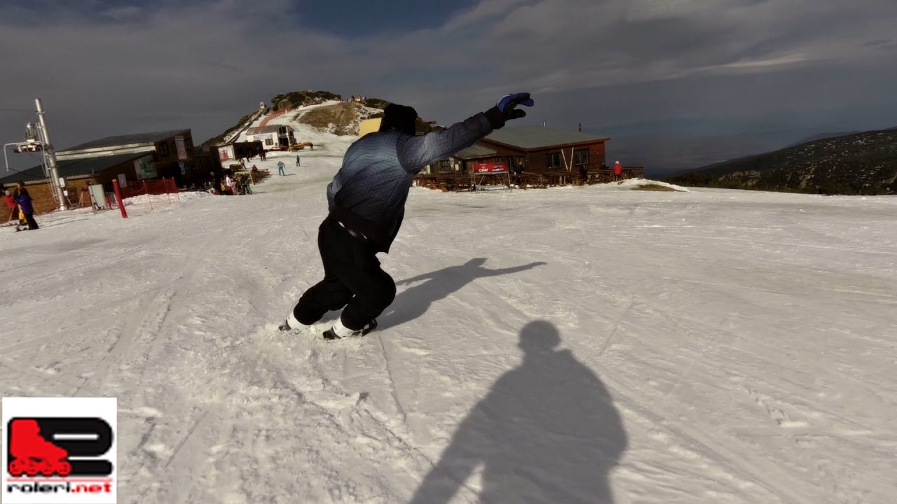 Sled Dogs SnowSkates- My test skating Borovets 2016 - YouTube
