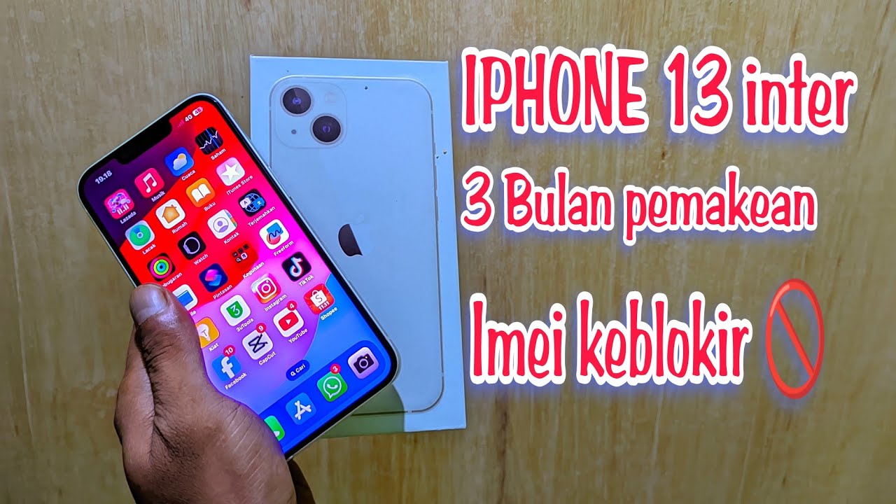 Iphone 13 inter 256gb all OP 3 bulan pemakean. Imei terblokir signal ...