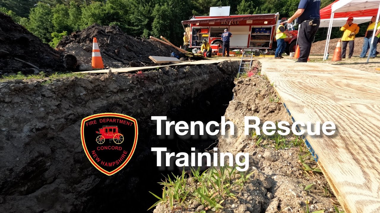 Concord Fire Department Trench Rescue Training - YouTube