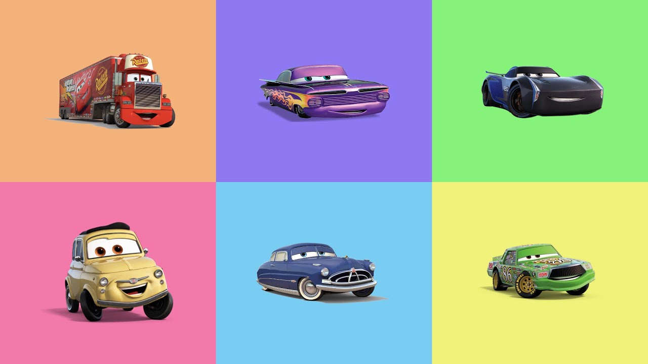 Let's Play With Lightning McQueen! Mack, Ramone, Jackson Storm, Luigi ...