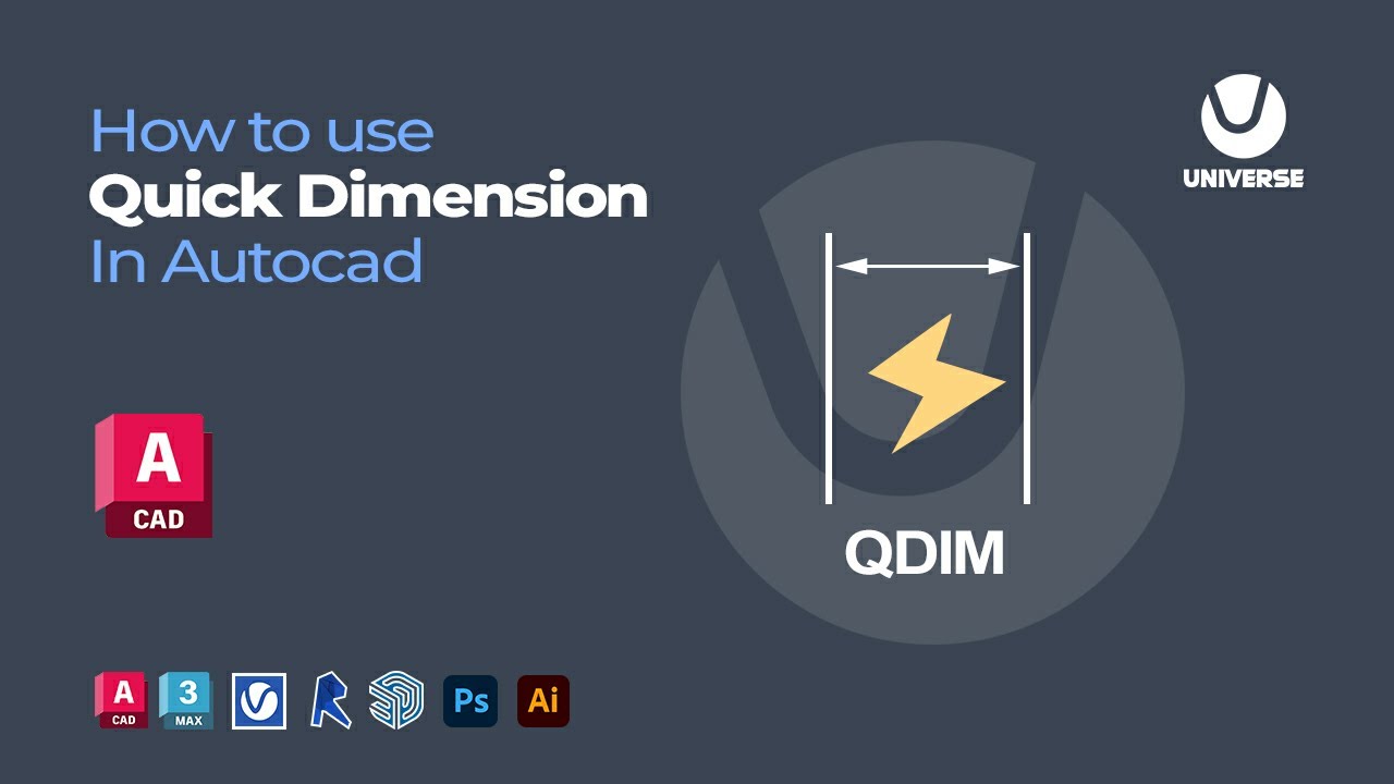 How to use Quick Dimension in AutoCAD I 2025 - YouTube