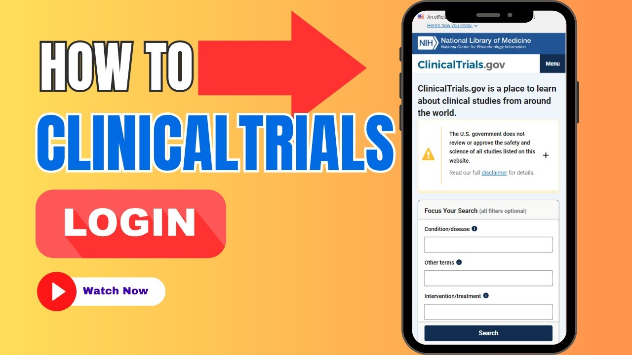 Clinicaltrials.Gov Login⏬👇: Clinical Trials PRS Login Sign In 2024 ...