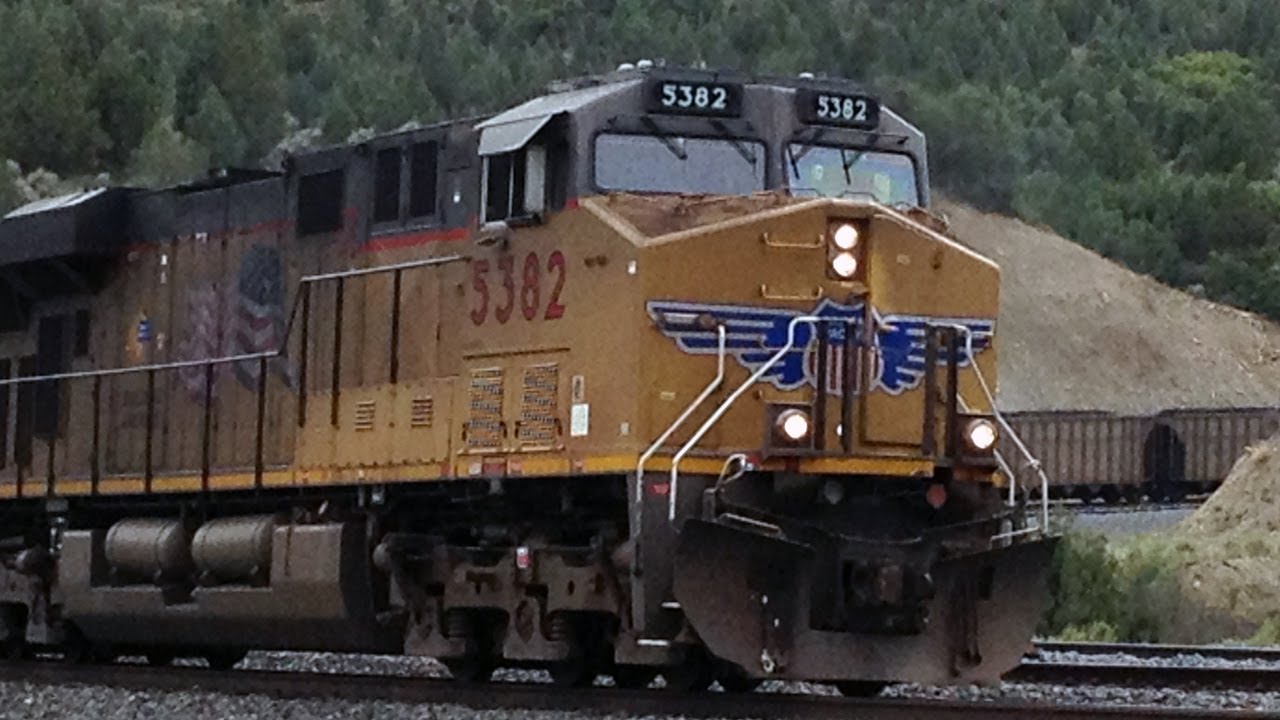 UP Coal Train Near Soldier Summit, Utah - YouTube