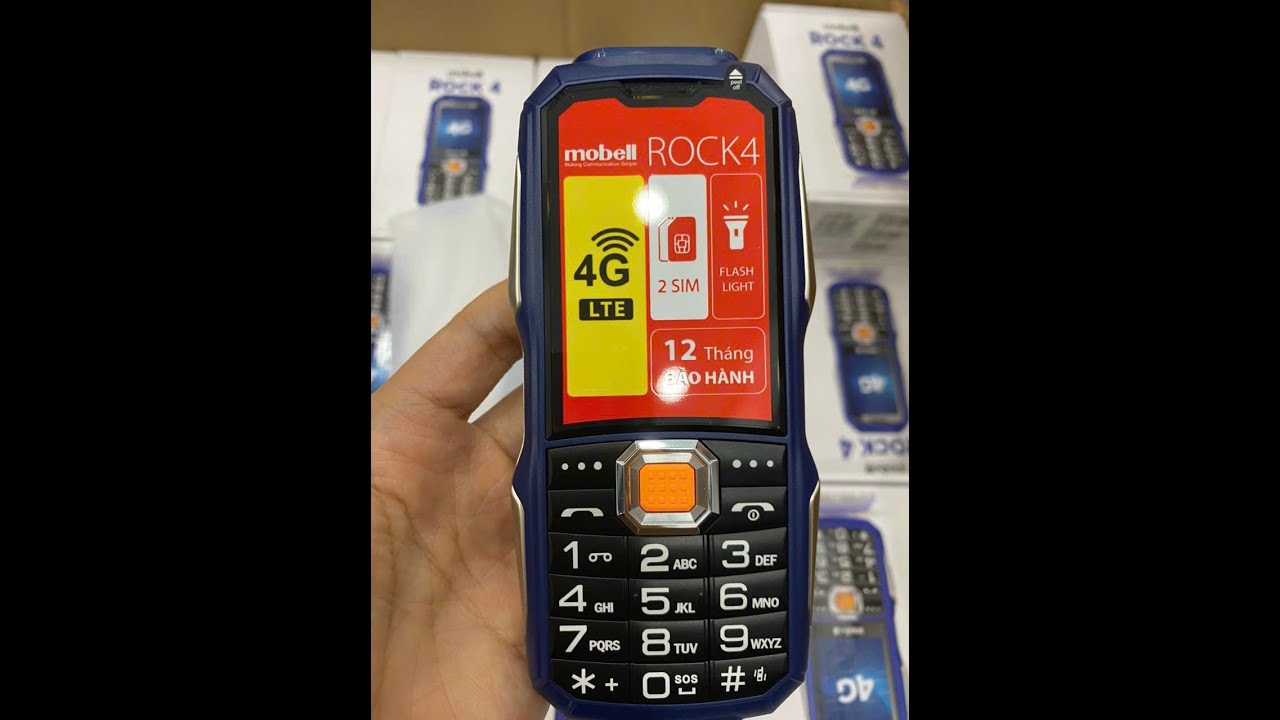 Điện Thoại Di Động Mobell ROCK 4 4G - Chính hãng - YouTube