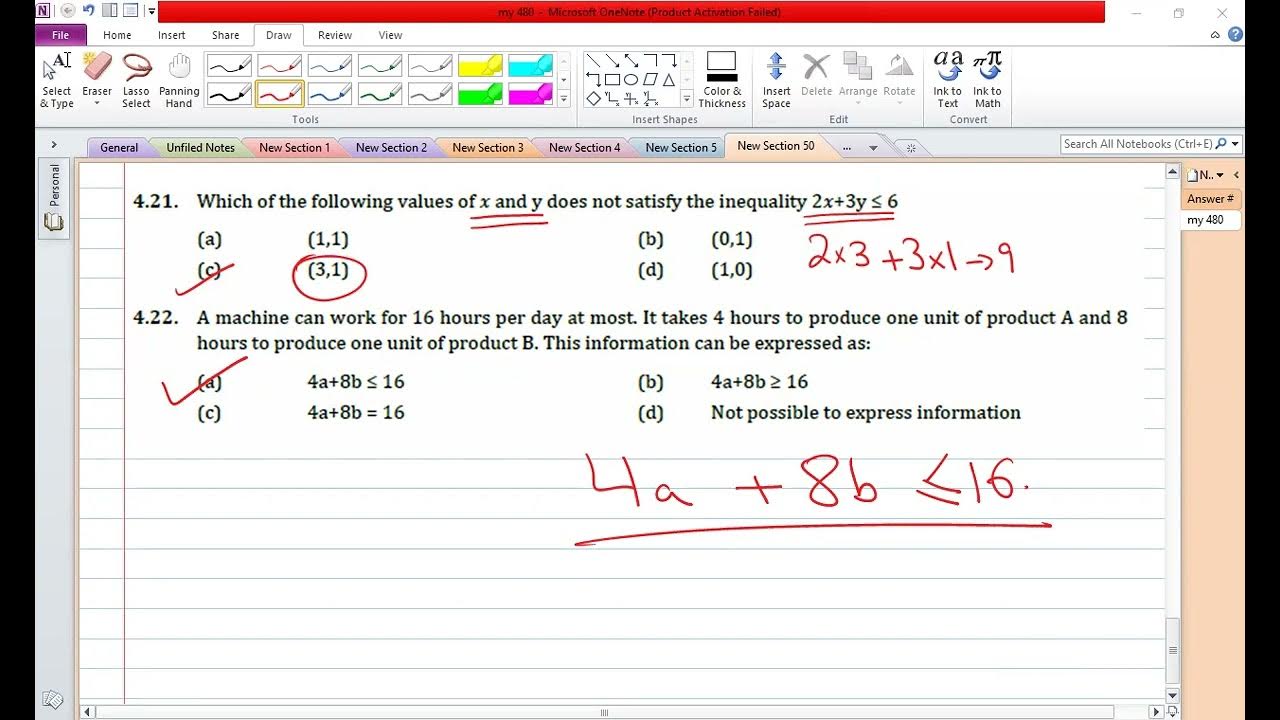 Linear programming 4 21 to 4 25 - YouTube