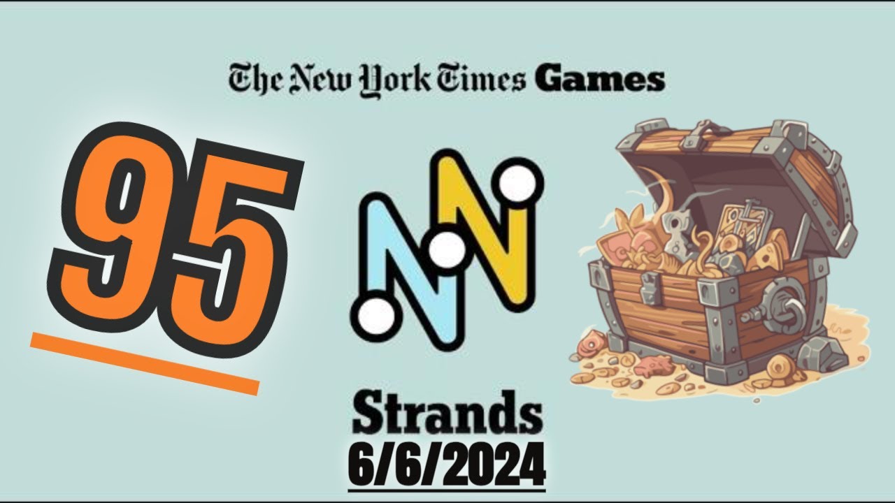 NYT Strands Puzzle Game #95 Hints, Spangram, Answers and Theme for June ...