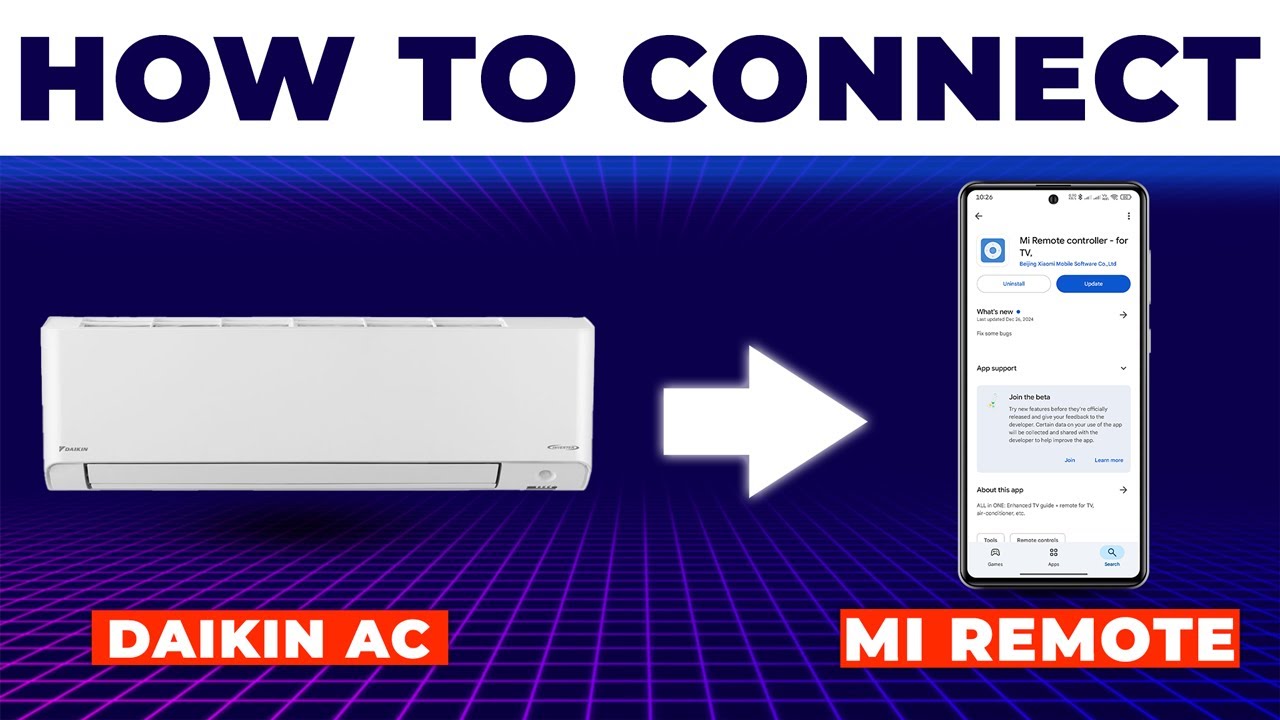 How To Connect Daikin AC With Mi Remote (How To Setup And Use Daikin AC ...