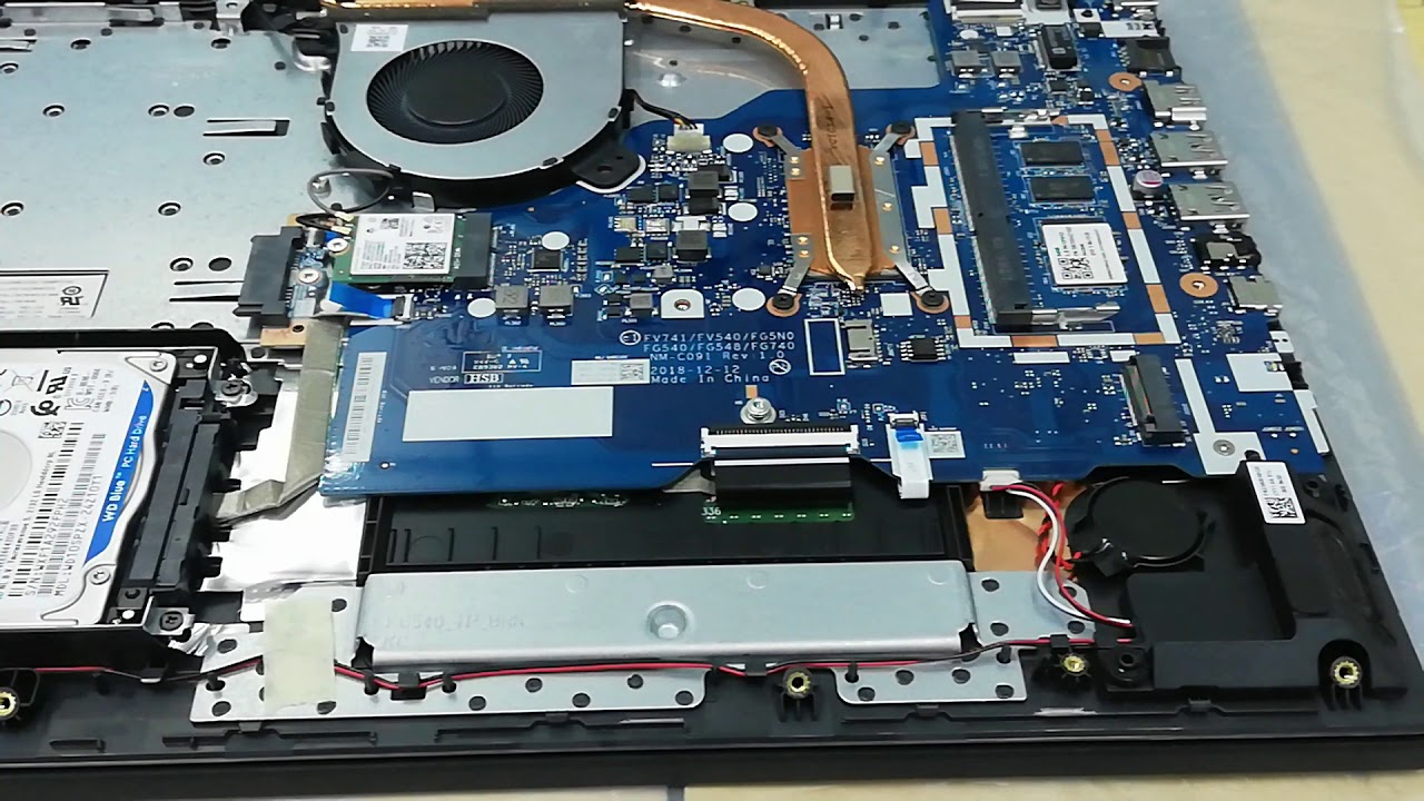 How to change mainboard Lenovo ideapad L340 - YouTube