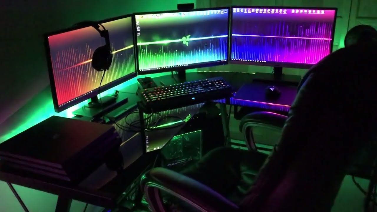 MY 2017 GAMING SETUP TOUR! LAKE GAMING! - YouTube