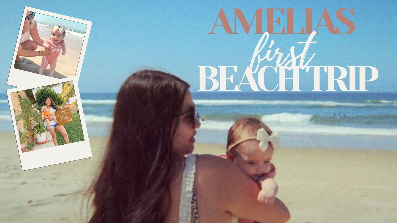 BABY'S FIRST BEACH DAY + 2 MONTHS DOWN OF DEPLOYMENT - YouTube