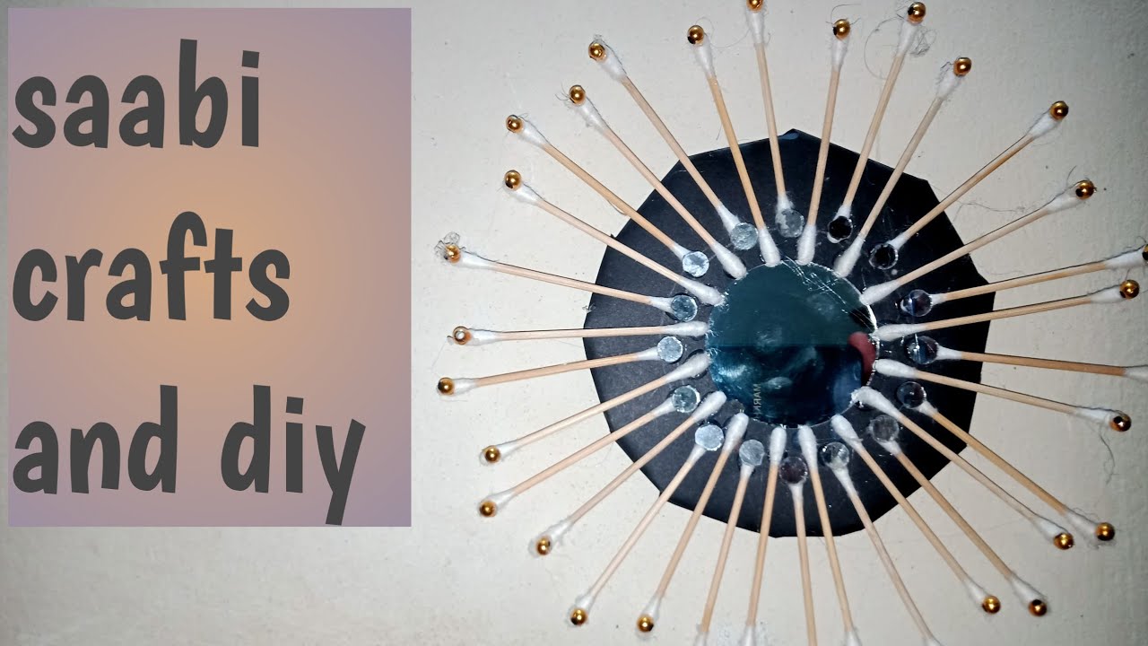 beautiful wall decor idea with earbuds|| earbuds decorations - YouTube